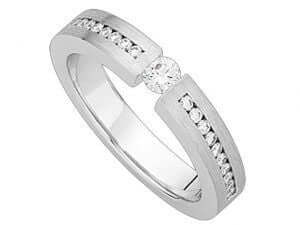 Tension Set Diamond Ring | Tension Setting Ring | MDTdesign