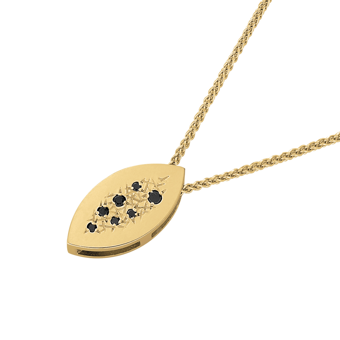 Random Set White Diamonds Pendant C772 | MDT Design